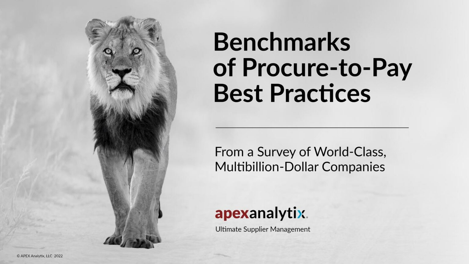 Benchmarks of Procure-to-Pay Best Practices | apexanalytix